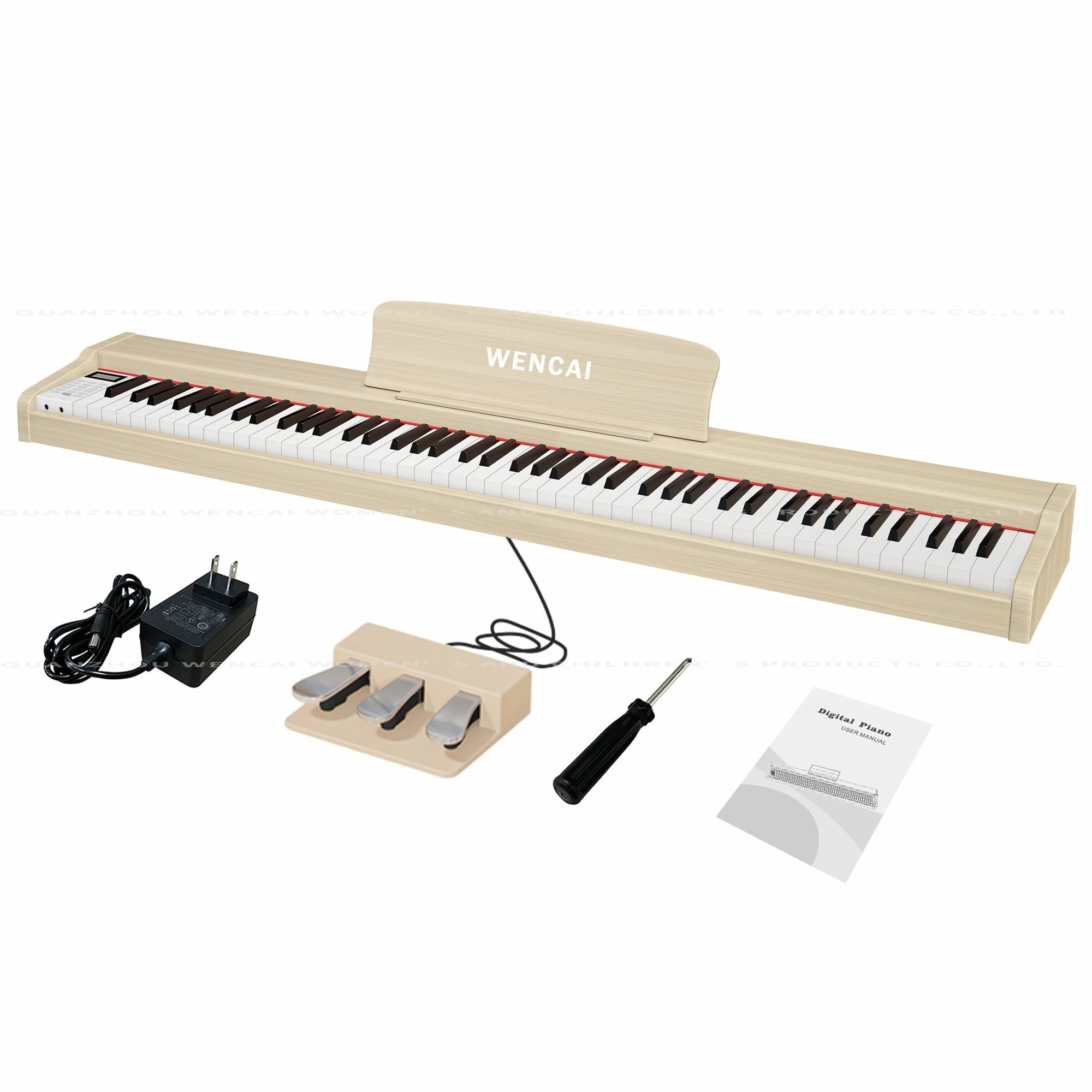 Ywy. горячиеЦифровой рояль bluetooth 88 клавиш, Три педали. бежев, BL-580