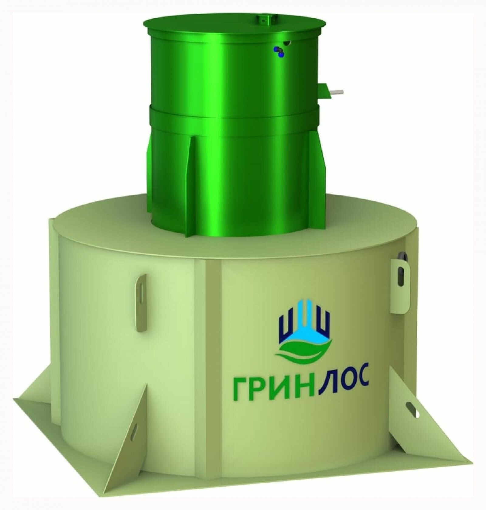 Септик для дома гринлос Аэро 10 Пр Лонг (2 м3/сут, с насосом, на 10 человек)