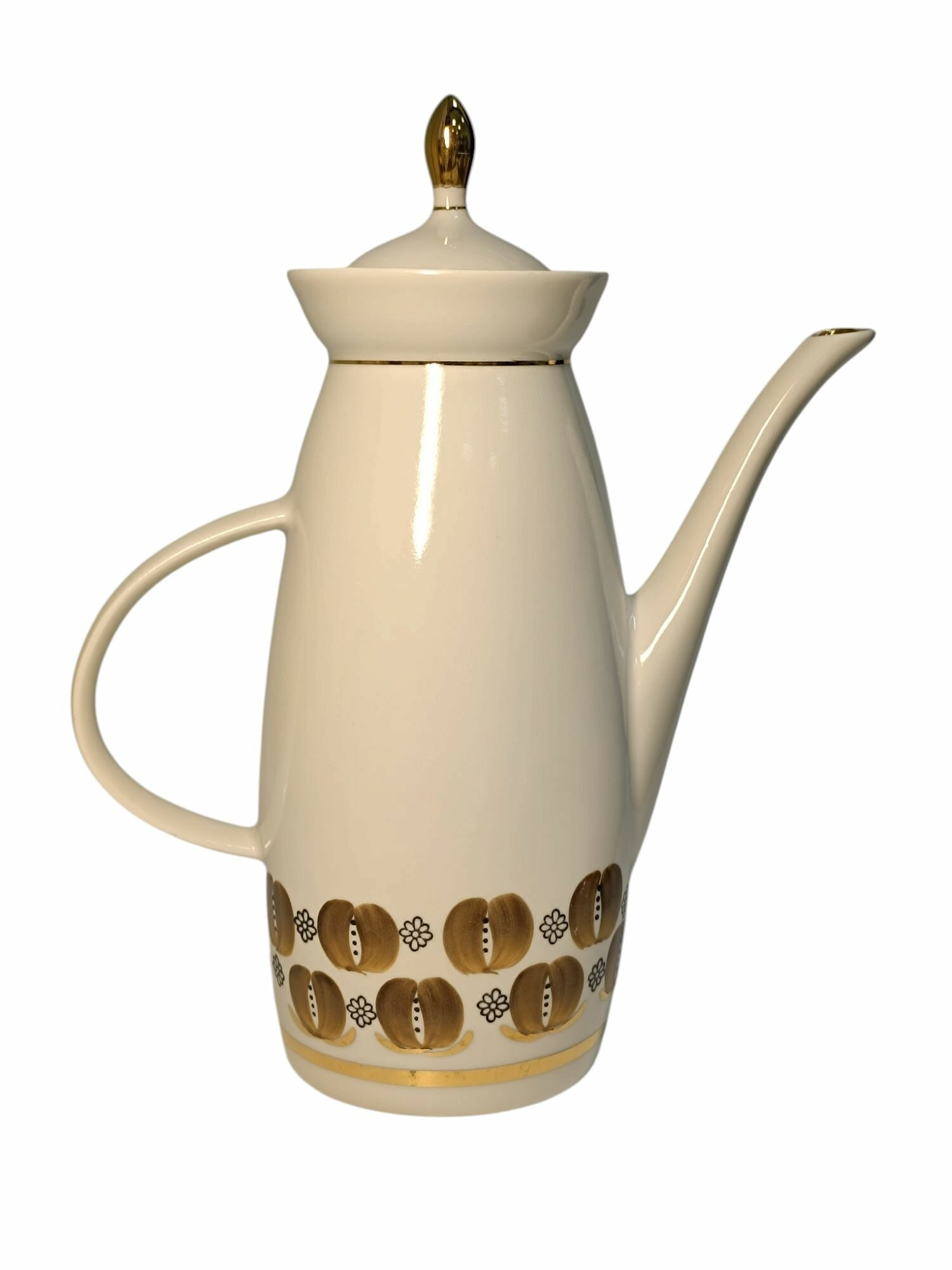 Советский фарфоровый кофейник-чайник, сделано в СССР.