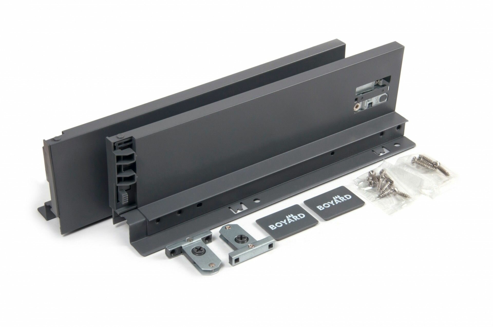 Прямые боковые стенки старт стандартной высоты SBDW11/GRPH/300, графитовый RAL7012