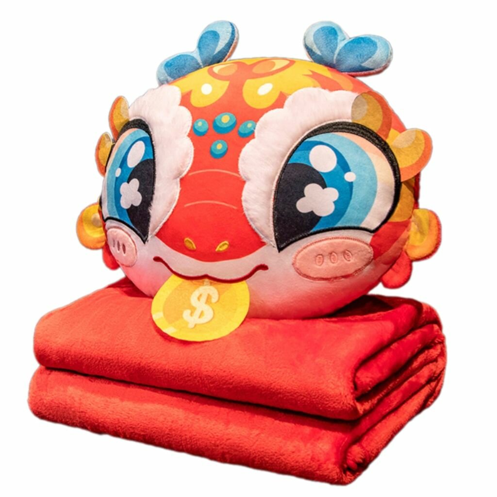 Год Змеи Подушка Одеяло 2 в 1 Подушка Дремлющее Одеяло