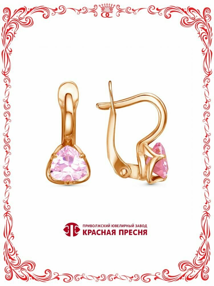 Серьги, фианит