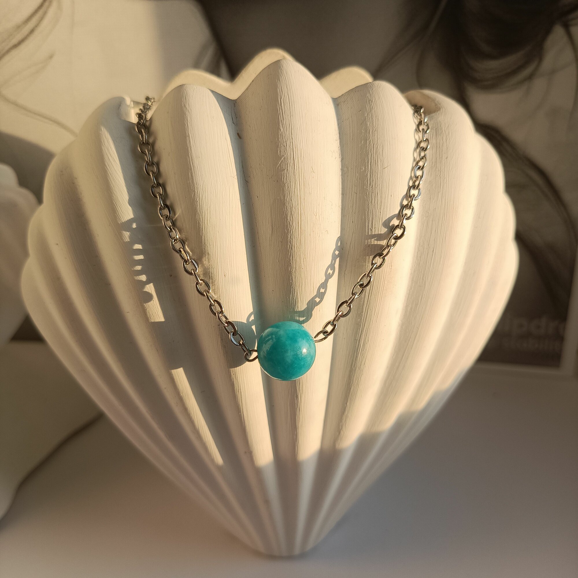 Колье, амазонит