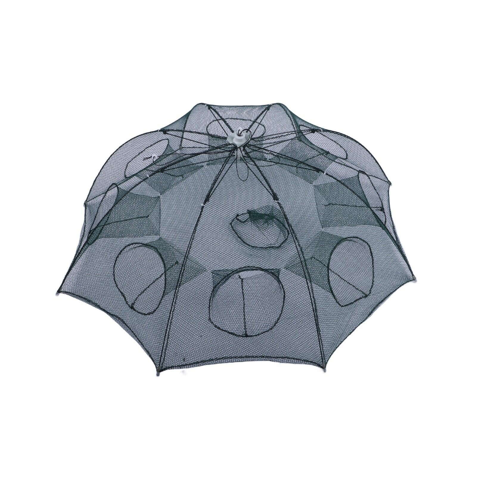 8 отверстий наружная прочная портативная складная ловушка для приманки раков креветок крабов погружная сетка