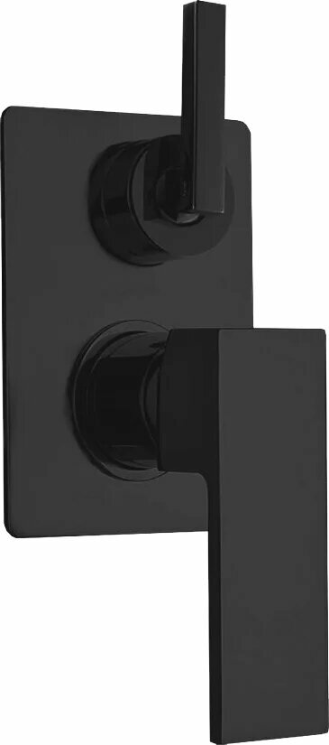 Встраиваемый смеситель для душа и ванны Paini Grazia 21PZ6911 С внутренней частью, латунный, рычажный, настенный, черный, матовый, с керамическим картриджем