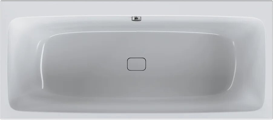 Акриловая ванна AM.PM Func 160x70, с каркасом, пристенная, белая, глянцевая, прямоугольная