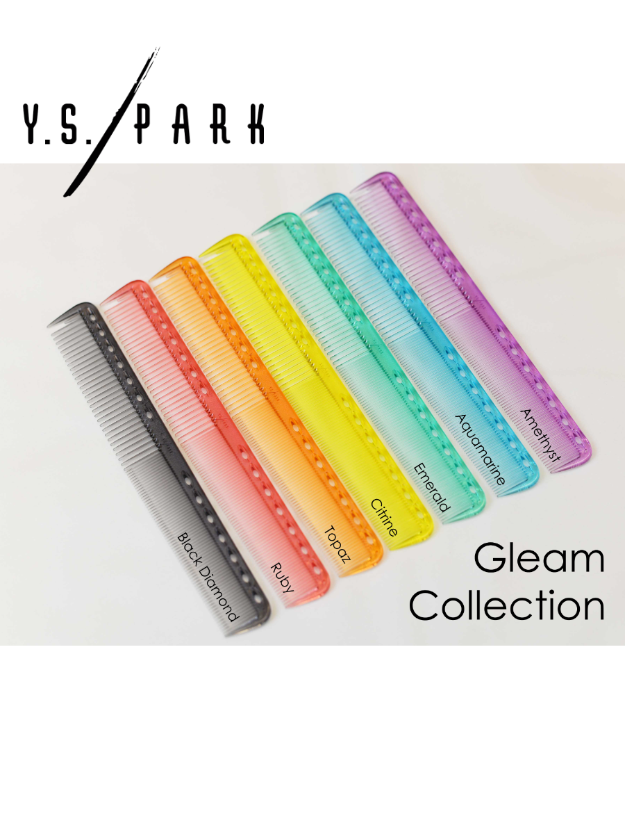 Расчёска для стрижки Y.s.park 339 topaz, 18 см, универсальная, оранжевая