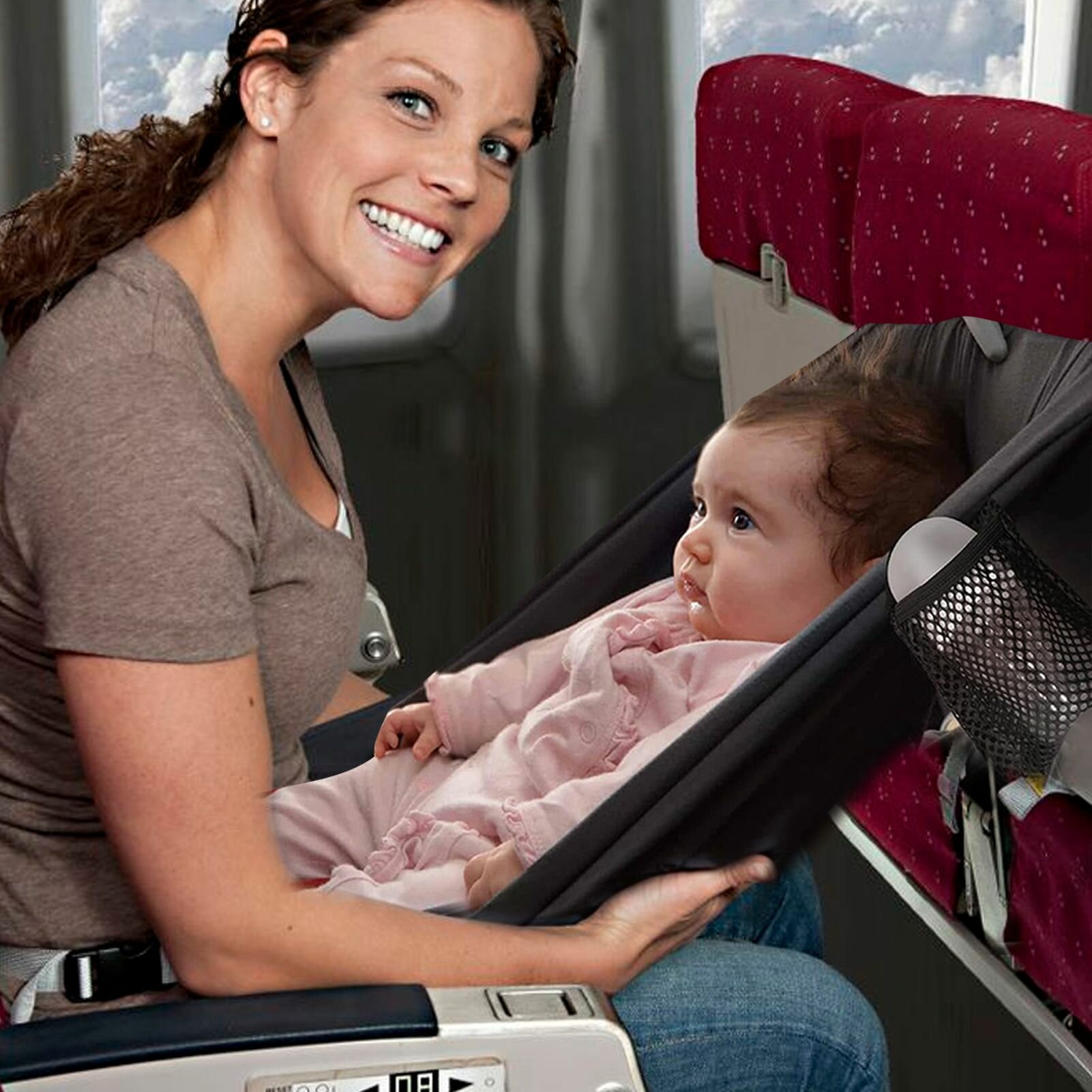 Гамак детский в самолет, предназначенный младенцев 74 x 42cm-DKD-CJ0902