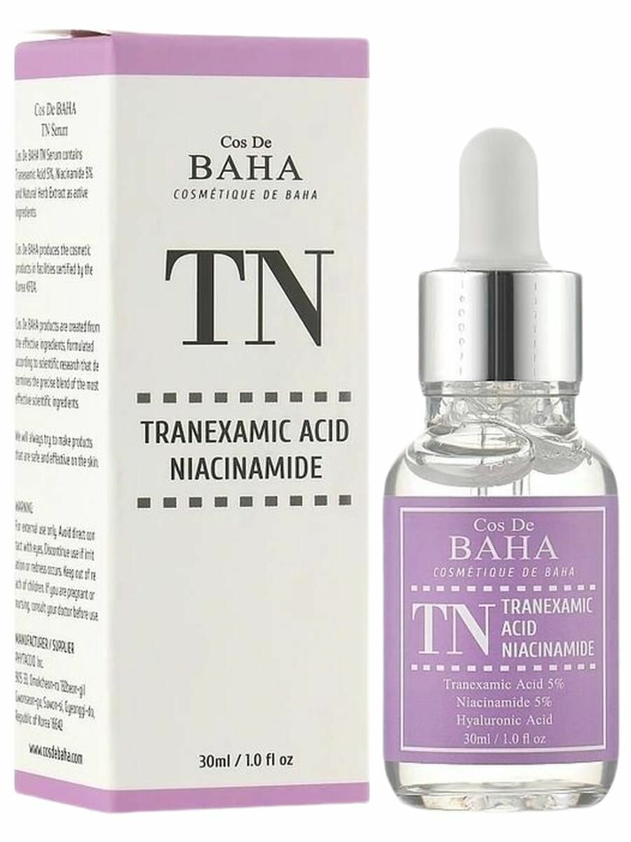 Cos de Baha (TN) Сыворотка для лица с транексамовой кислотой и ниацинамидом Tranexamic Serum 60 мл