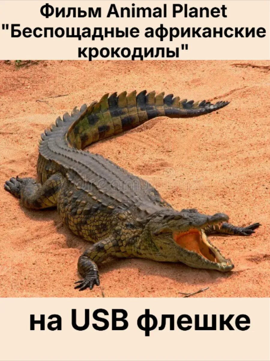 Animal Planet "Беспощадные крокодилы" на USB флешке