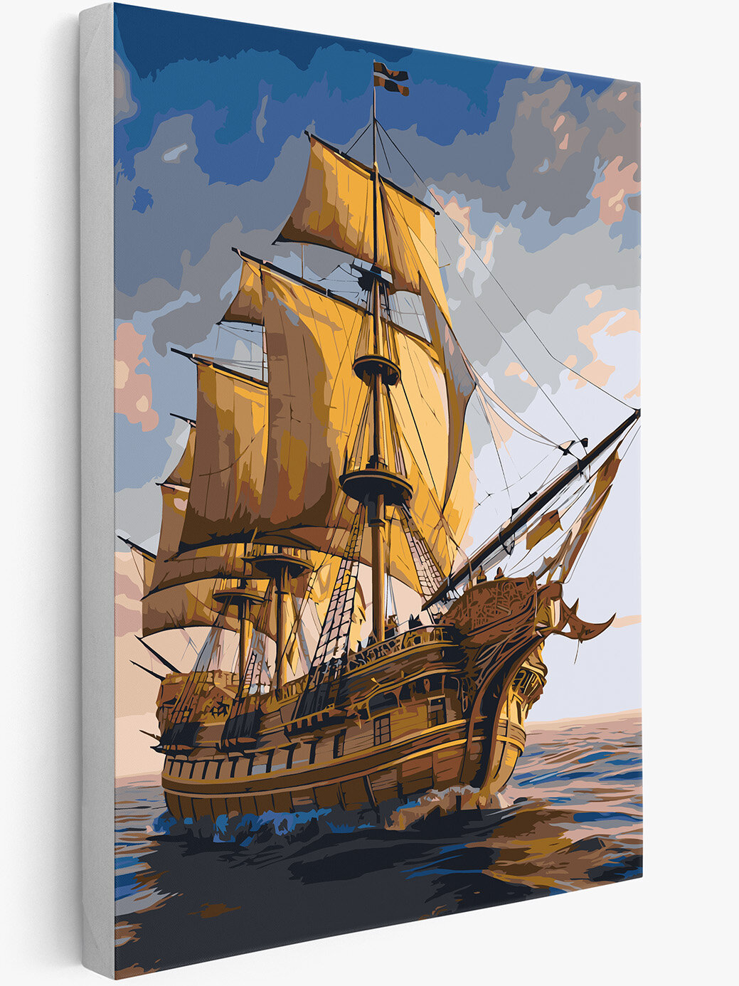 Картина по номерам корабль