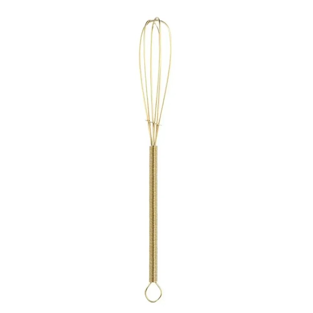 MOONBIFFY ручной венчик для яиц из нержавеющей стали Golden 19.5cm