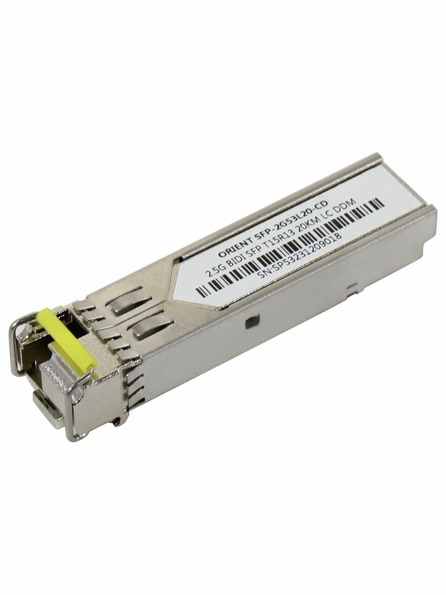 SFP-модуль 2.5G BIDI SFP TX1550/RX1310 20KM LC DDM SM DFB (ORIENT SFP-2G53L20-CD)