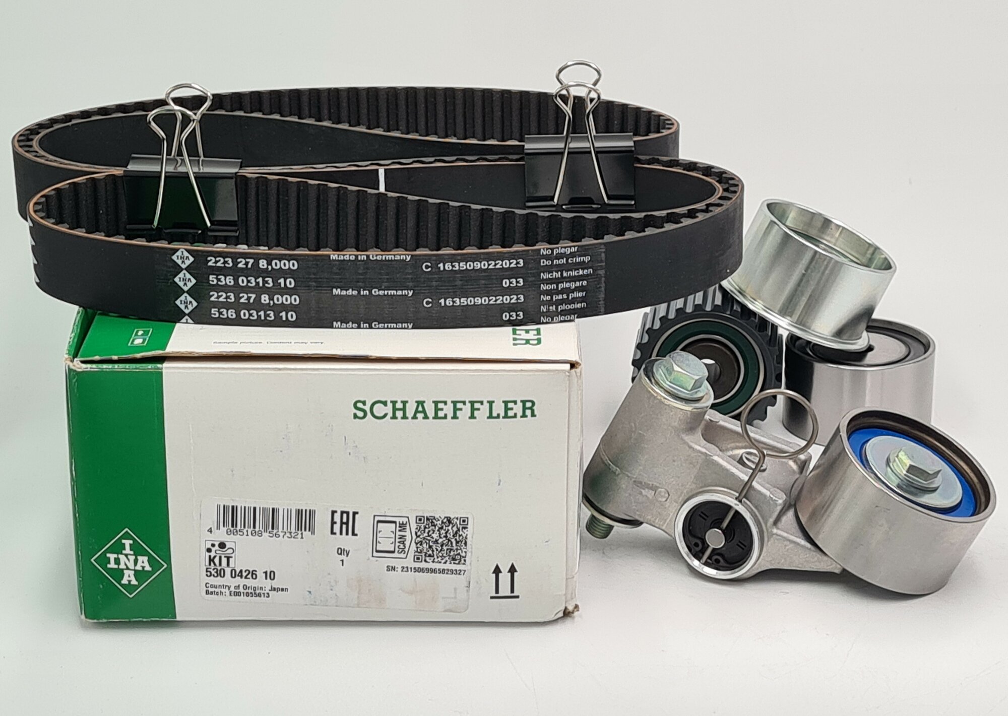 Комплект ГРМ INA 530042610 ( 530 0426 10 ) - ремень ГРМ и Ролики для SUBARU