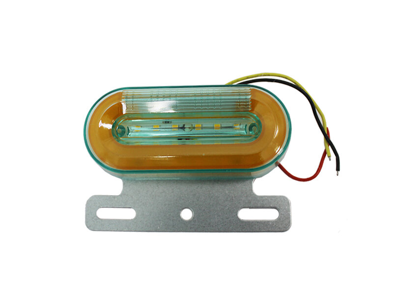 Фонарь габаритный 131 жёлтый универсальный с неоновым маркерным светом , с нижней белой подсветкой и