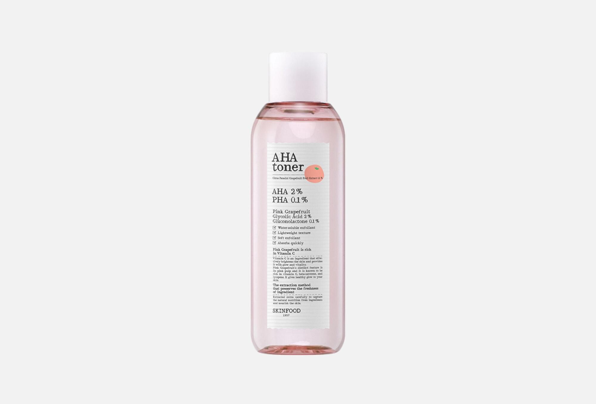 Тонер для лица SKINFOOD Pink Grapefruit AHA 200 мл