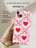 Чехол на Apple iPhone 13 / Айфон 13 с принтом "Hearts and ribbons 1 - 14 февраля...