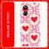 Чехол на Realme 10 Pro+ / Реалми 10 Про+ с принтом "Hearts and ribbons 1 - 14 фе...