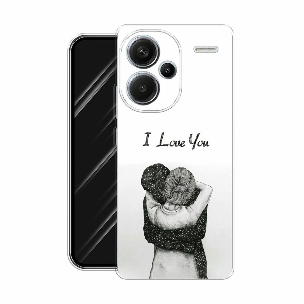 Чехол на Xiaomi Redmi Note 13 Pro+ / Сяоми Редми Нот 13 Про + с принтом I love you 1 — фото 1