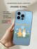 Чехол на Apple iPhone 13 Pro / Айфон 13 Про с принтом "Весенние кролики", прозра...