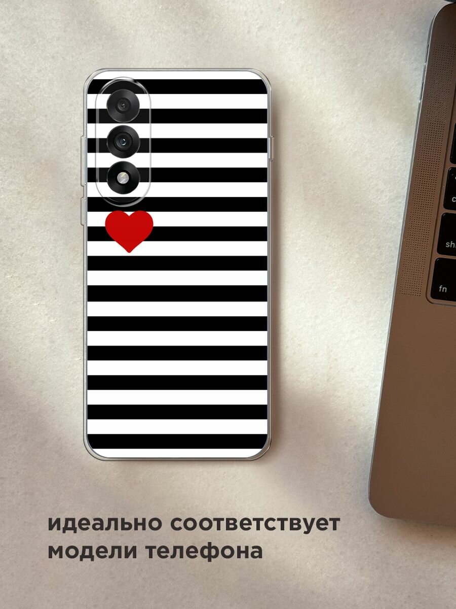 Чехол на OnePlus Nord 5 / Ван Плас Норд 5 с принтом "Красное сердце" — фото 1