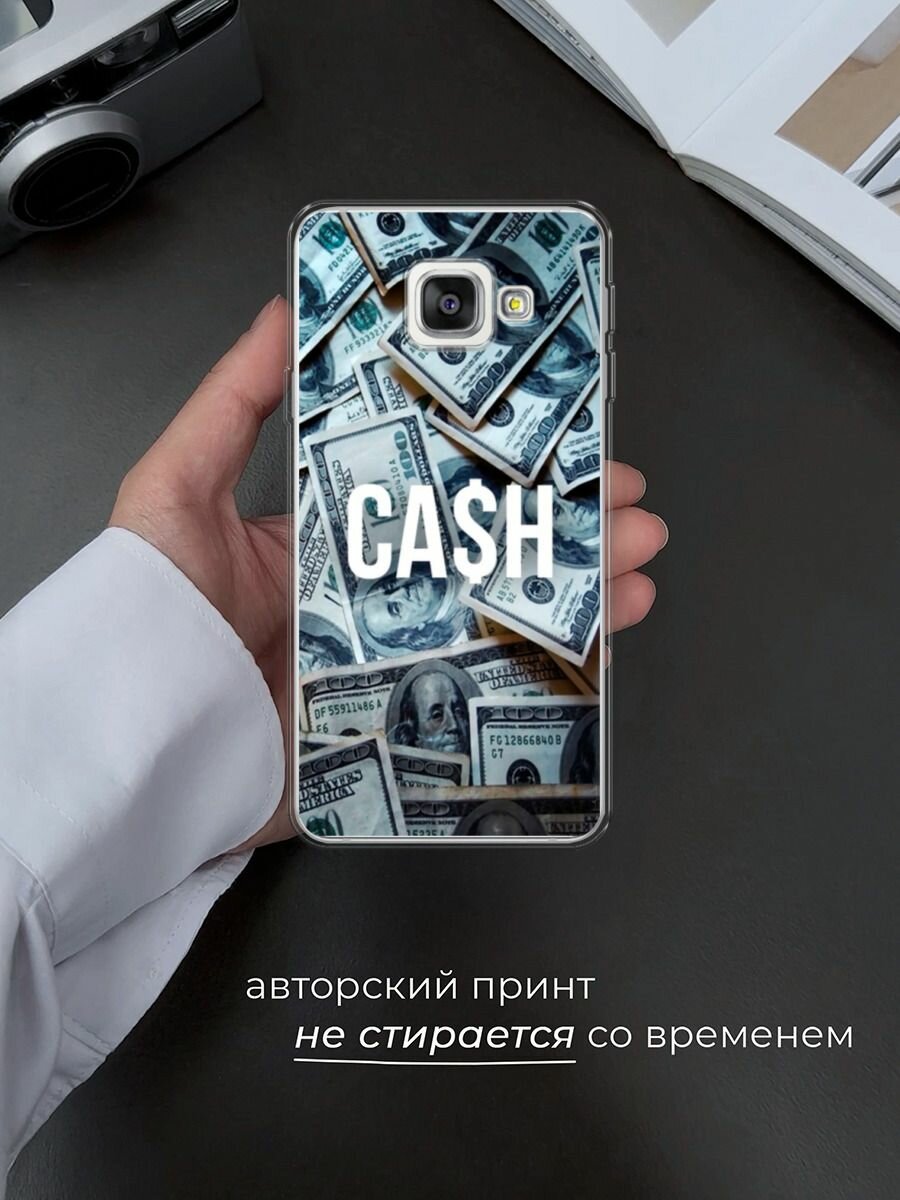 Чехол на Samsung Galaxy A3 2016 / Самсунг Галакси А3 2016 с принтом "Cash" — фото 1