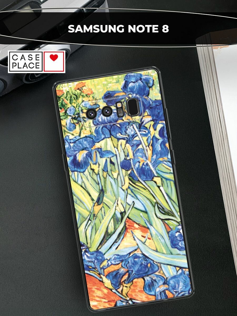 Чехол на Samsung Galaxy Note 8 / Самсунг Галакси Нот 8 с принтом "Ирисы Ван Гог"