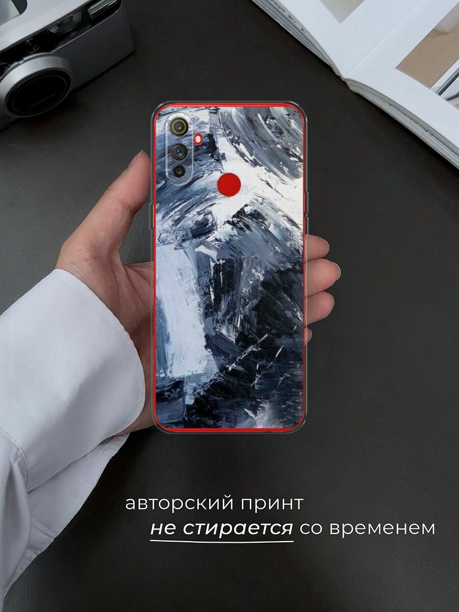 Чехол на Realme C3 / Реалми C3 с принтом "Абстракция живопись" — фото 1