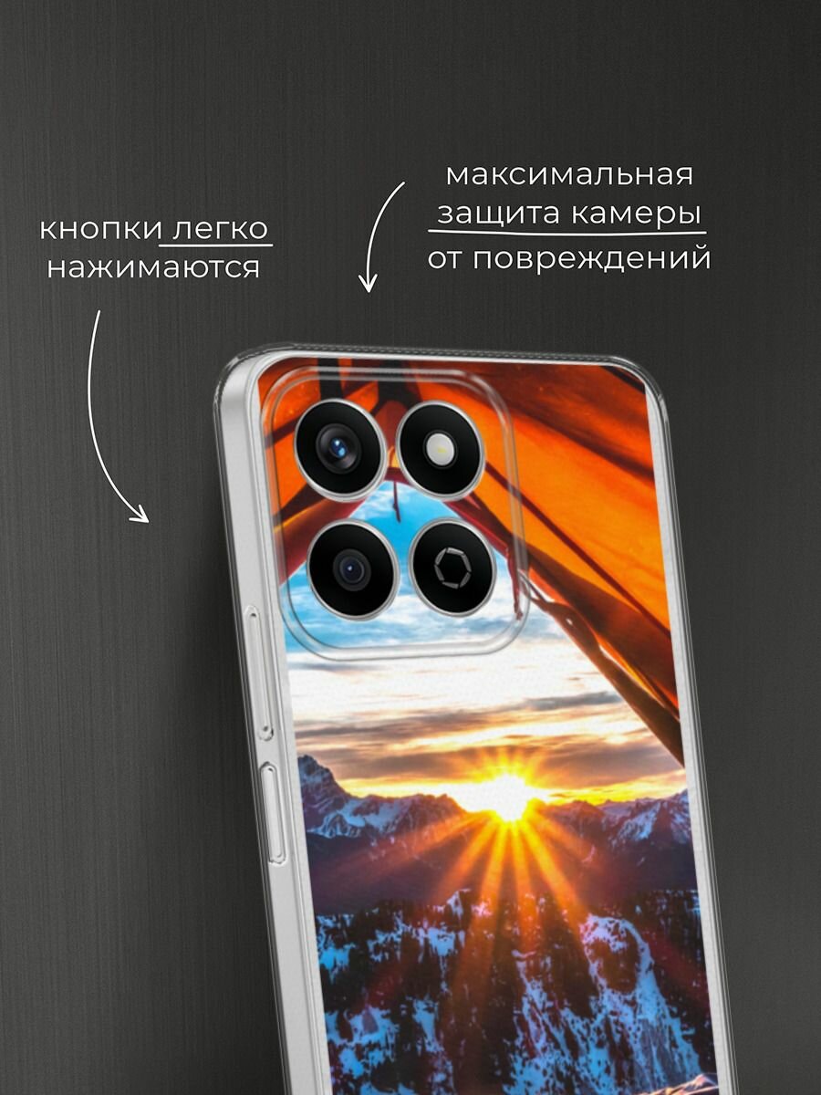 Силиконовый чехол на Honor X7c / Хонор X7c с принтом "Горы 7" — фото 1