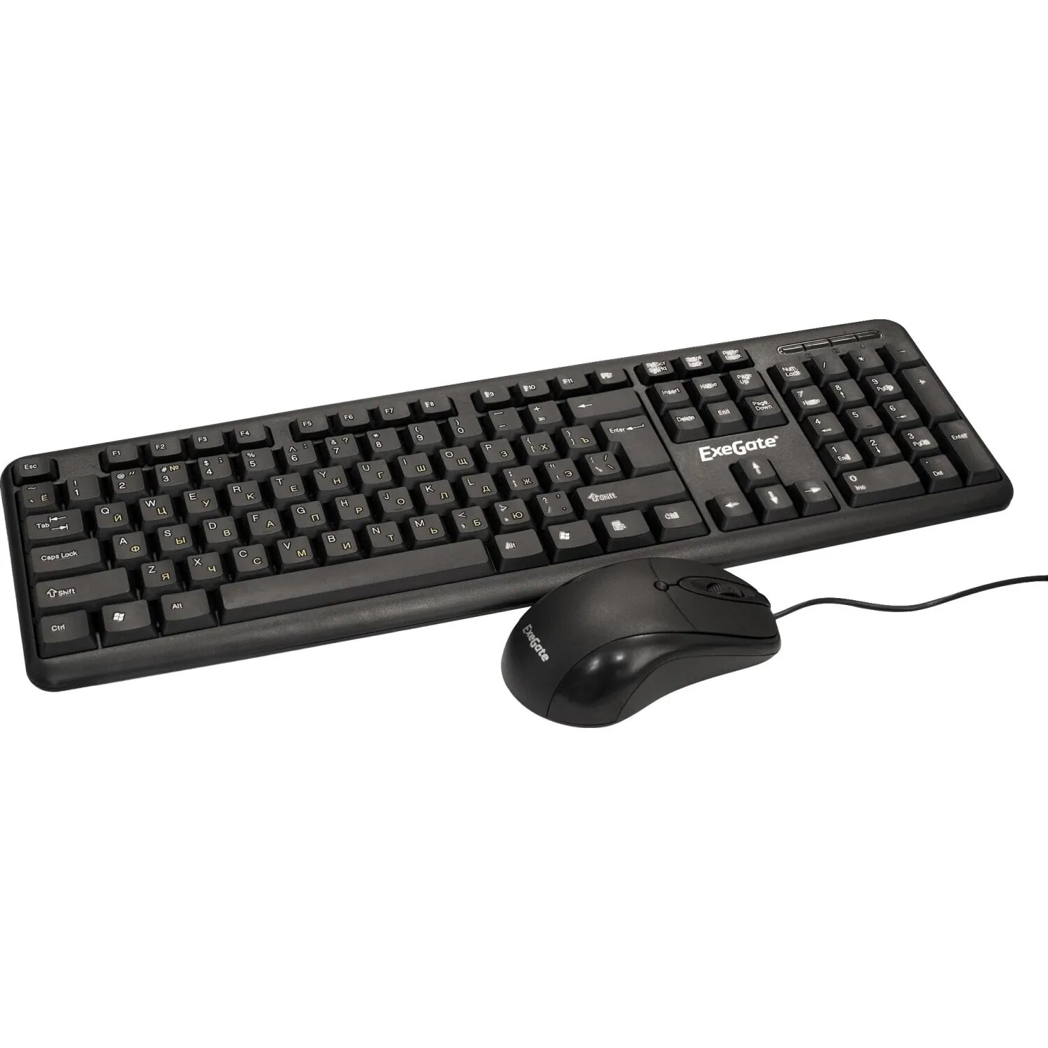 Комплект клавиатура и мышь ExeGate Professional Standard Combo MK120-OEM, черный, Br. box, проводной