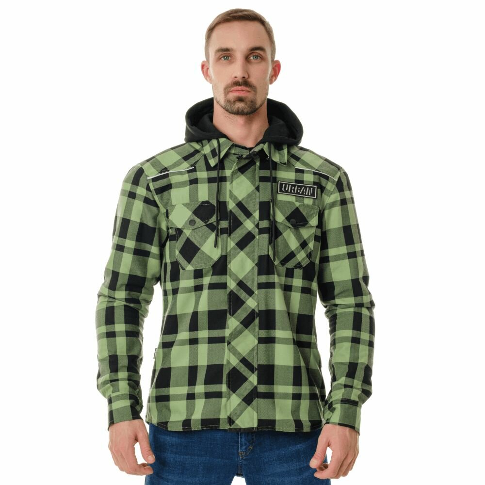 Моторубашка DragonFly STREETFIGHTER Green с защитой