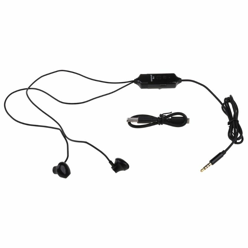 Черный Цифровой Bluetooth-совместимый Регистратор Телефонных Звонков Наушники-вкладыши для