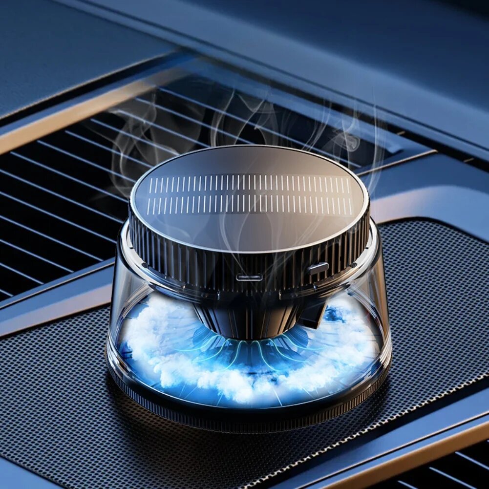 Автоматический диффузор для ароматерапии Smart Car с диффузией тумана и многоцветным светодиодным освещением для свежего воздуха автомобиля blossoms