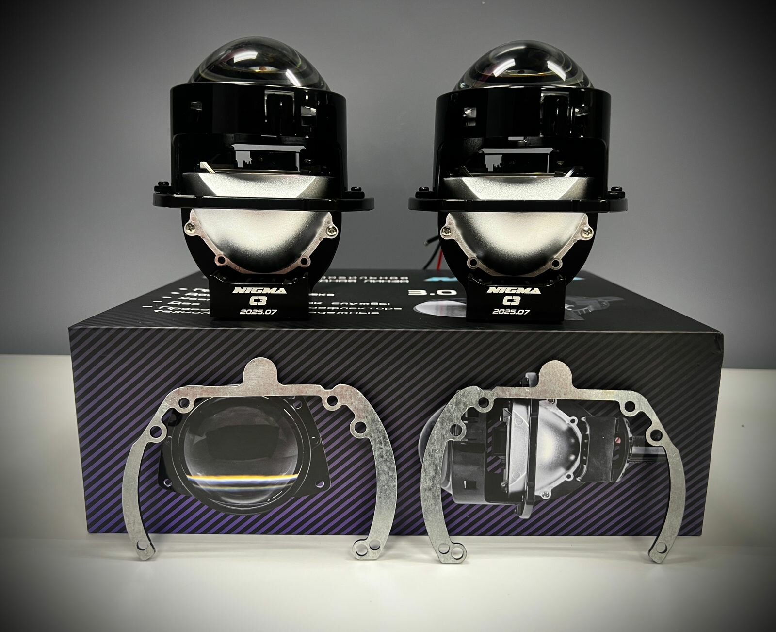 Би Лед линзы Viper для Range Rover Evoque 2011-2015 - C3 Nigma L3 / Светодиодные модули 60W-72W 5500K на Рендж Ровер Эвок