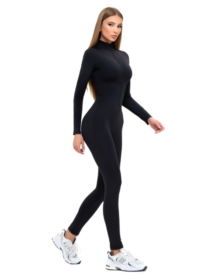 Комбинезон спортивный для фитнеса и йоги на молнии