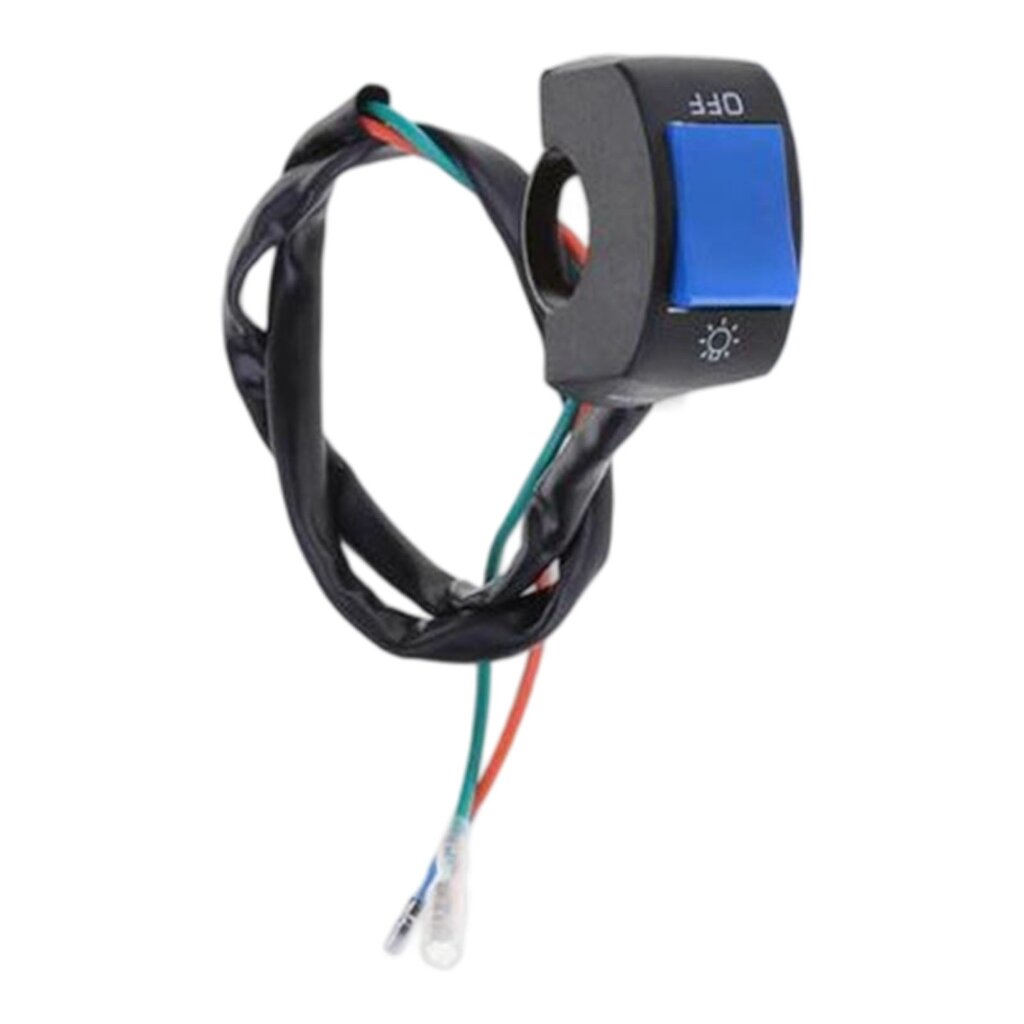 Переключатель модификации аксессуаров для электромобилей для мотоциклов, переключатель светодиодных фар-синий