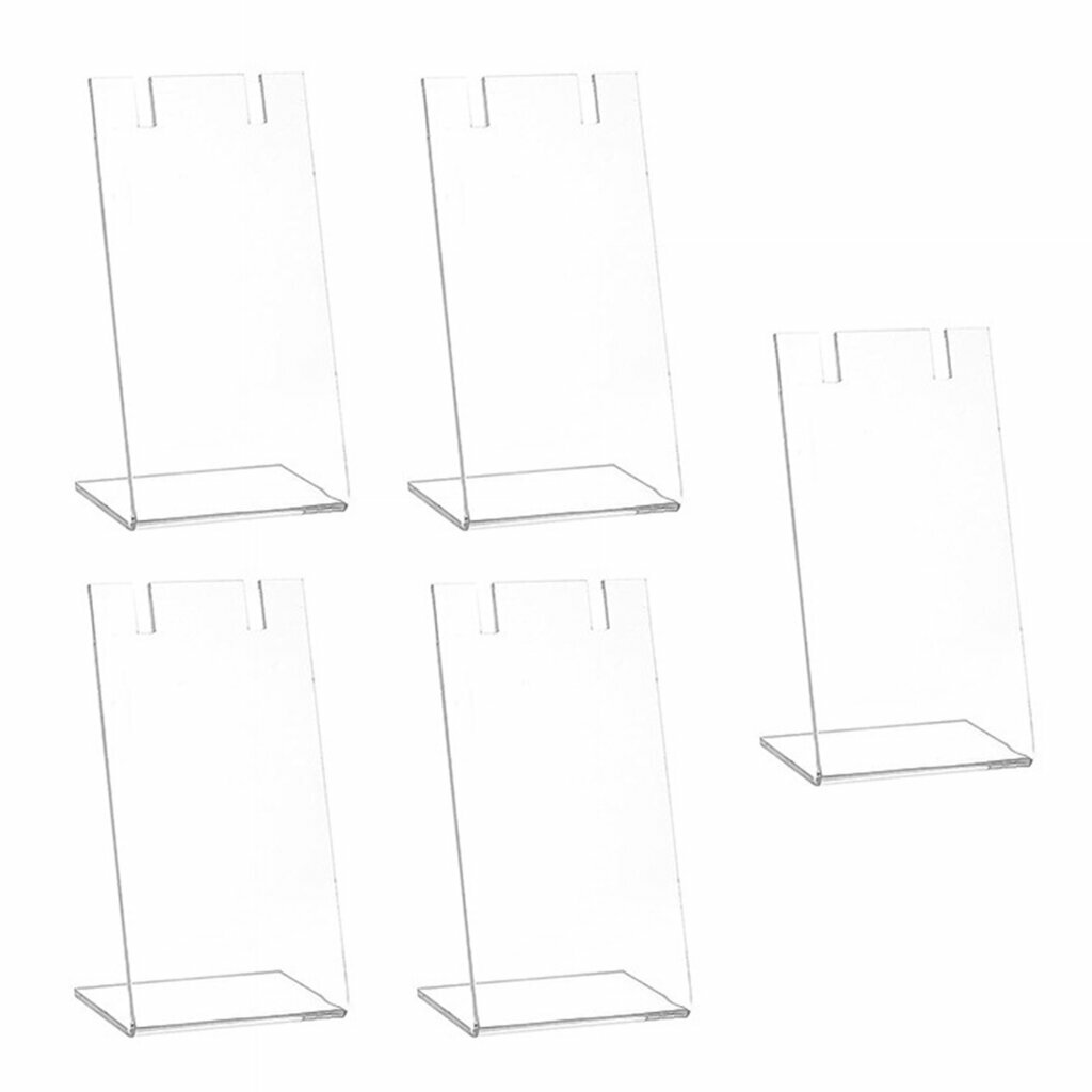 5 стеллажей для выставки ювелирных изделий-прозрачный цвет