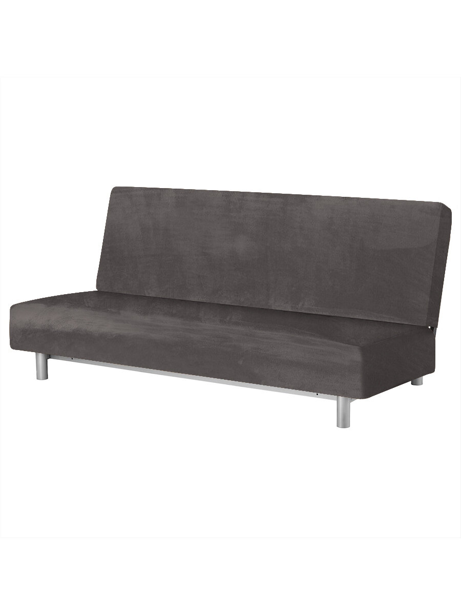 Чехол на диван Бединге Икеа, кофе с молоком, стрейчевый велюр, Виктория Хоум Декор