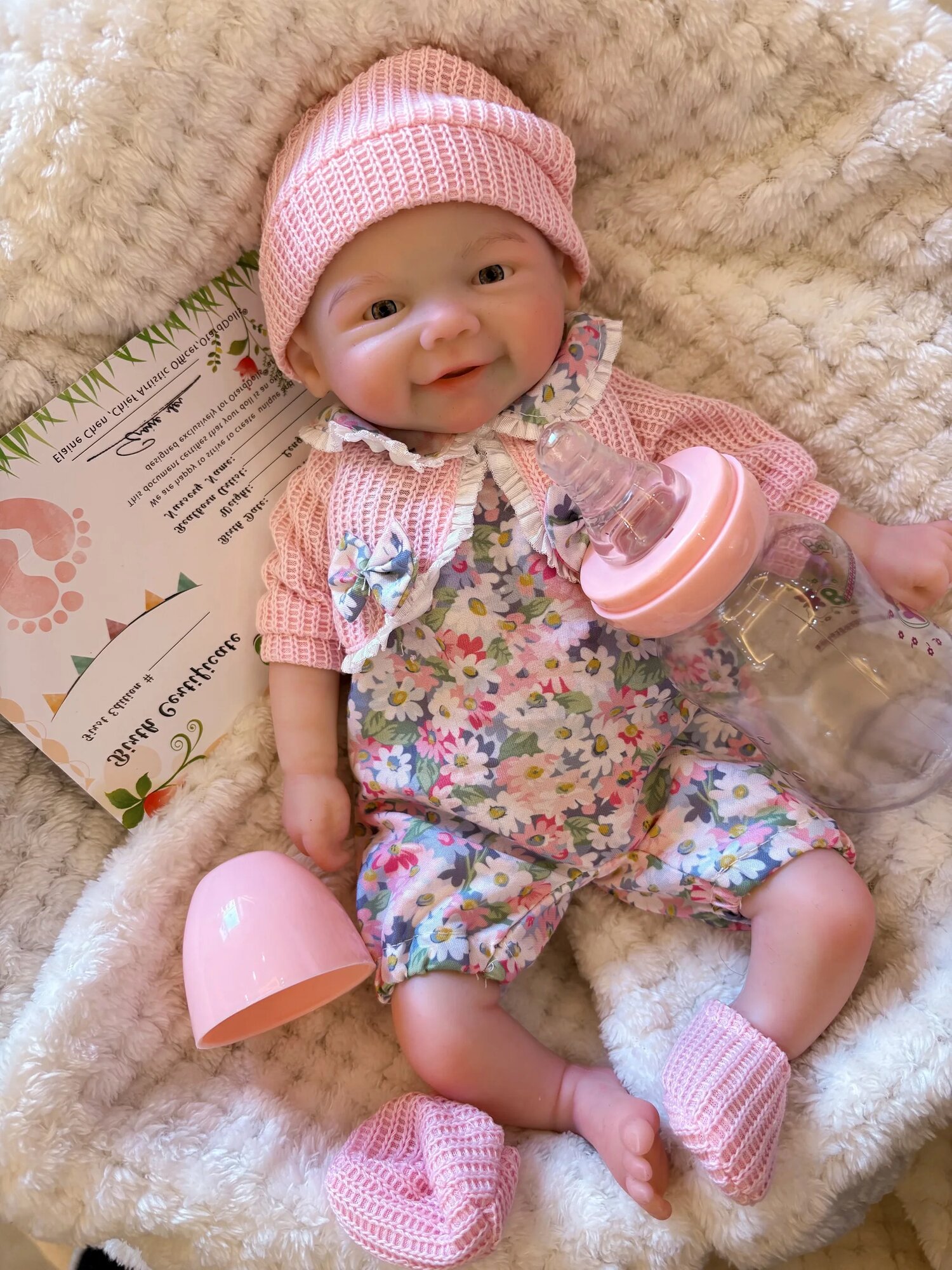 AnjoDoll, 2 комплекта одежды/13 дюймов, мягкая силиконовая кукла Vivienne Girl Reborn, окрашенная кукла Bebe, игрушка reborn .
