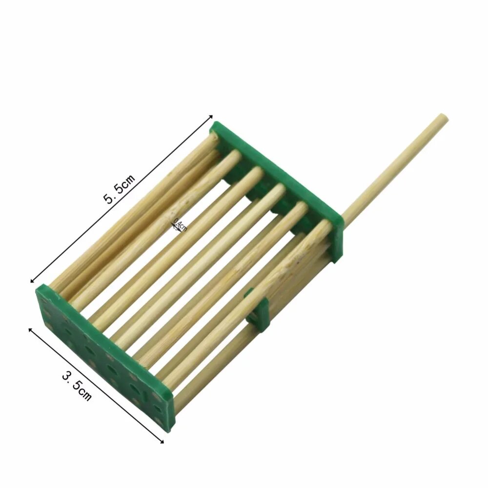 Бамбуковая клетка для пчелиной матки Изумрудный, 1pc, as shown