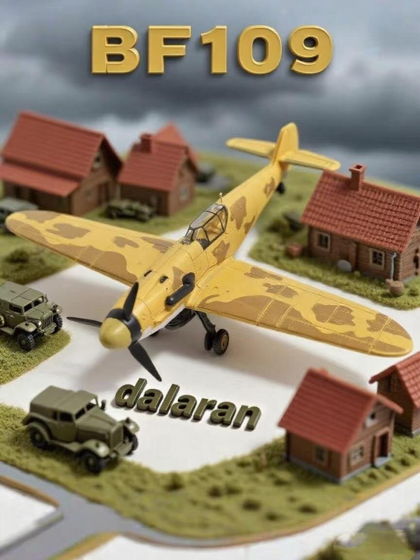 Сборная модель самолета messerschmitt bf 109 1/48, без клея и краски, для любителей авиации - Dalaran