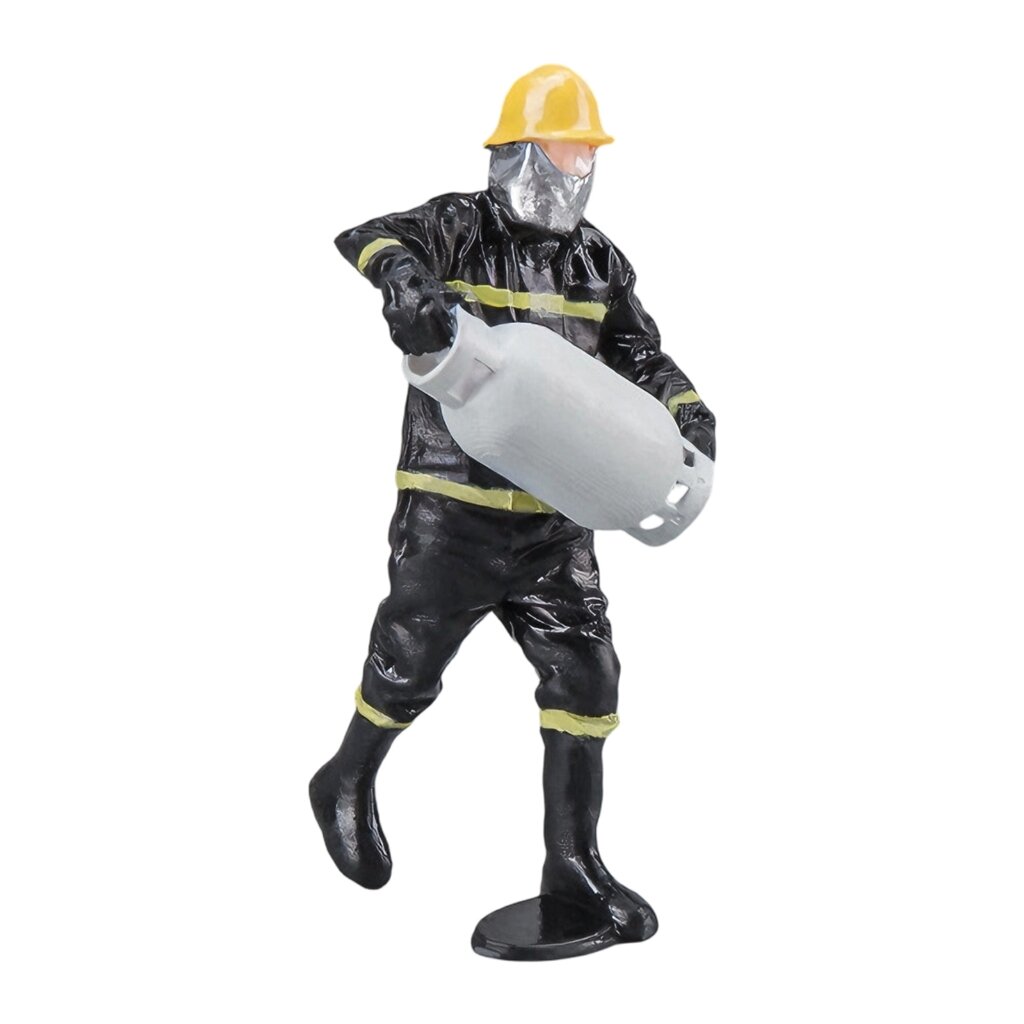 1/32 Фигурка Пожарного Миниатюрная Модель Пожарного для Обучения Детей