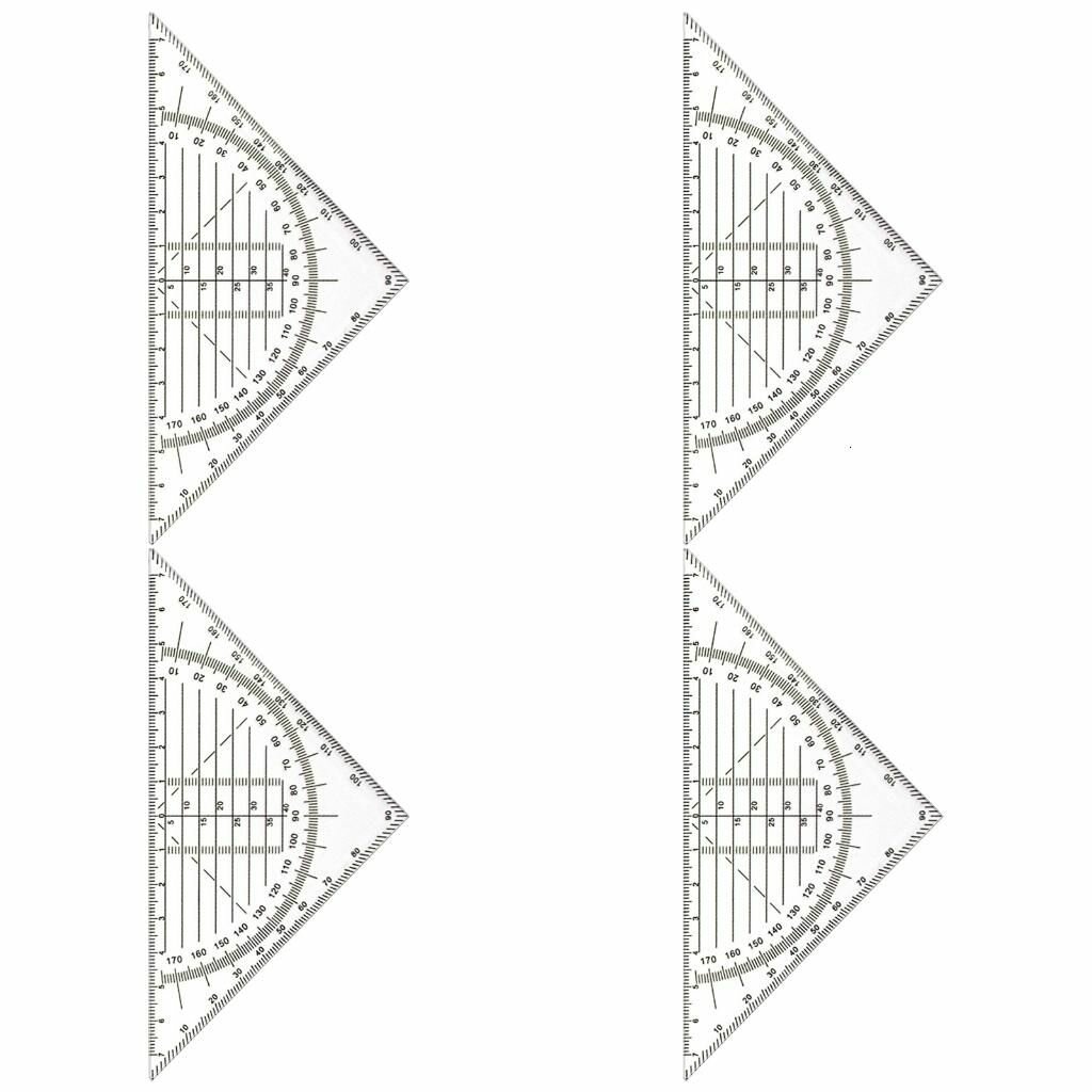 Угольник-транспортир 180 градусов, Модель C