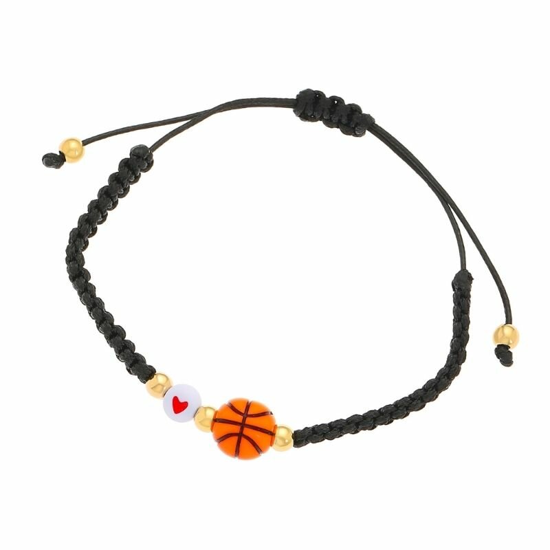 Браслет с мячом для футбола, регби, тенниса-Баскетбол