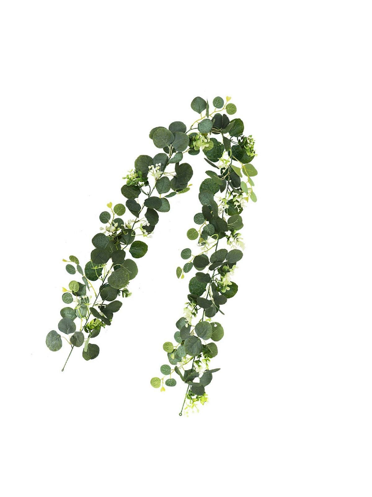 Украшение из гирлянд из эвкалиптов длиной 180 см с 60 цветами Для любого пространства