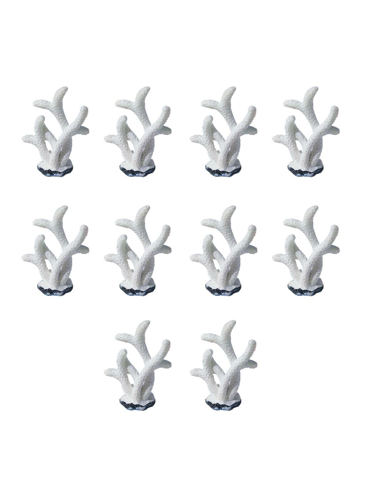 10шт Аквариумов Акваскейпы Имитация водных растений Кораллы Украшения Подводные