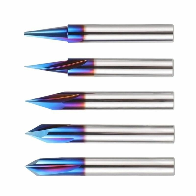 Набор фрезерных станков для резьбы по дереву с V-образным ножом ЧПУ-набор из пяти частей