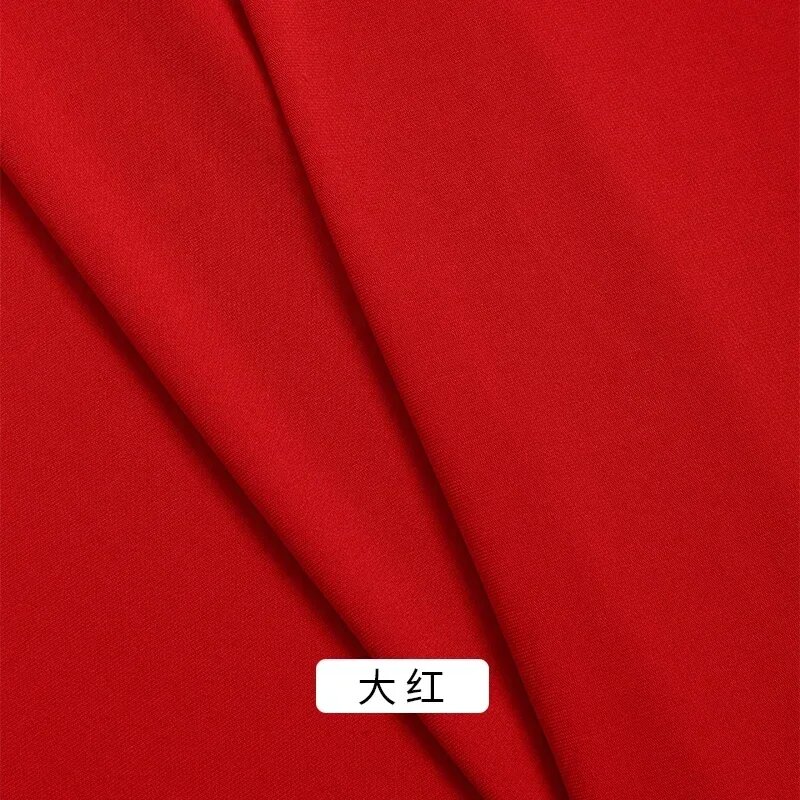 Четырехсторонняя эластичная парча из полиэстера и спандекса 170x50/100/200 см Красный, 170x50cm, 46