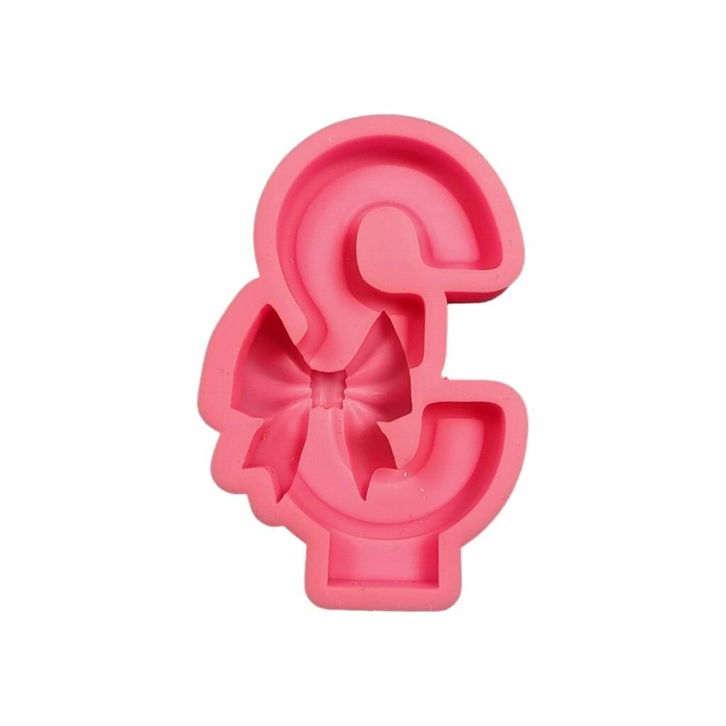 Силиконовые формы с бантом и номером, для отливки, эпоксидная смола, свечи выпечки, украшения дома