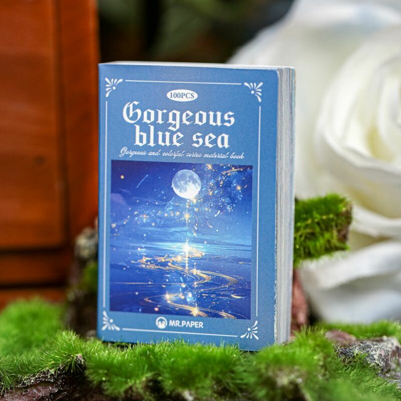 Бумага для скрапбукинга, Mr.paper, 100 листов/книга, стиль ретро, используется для оформления фона стен, коллажей